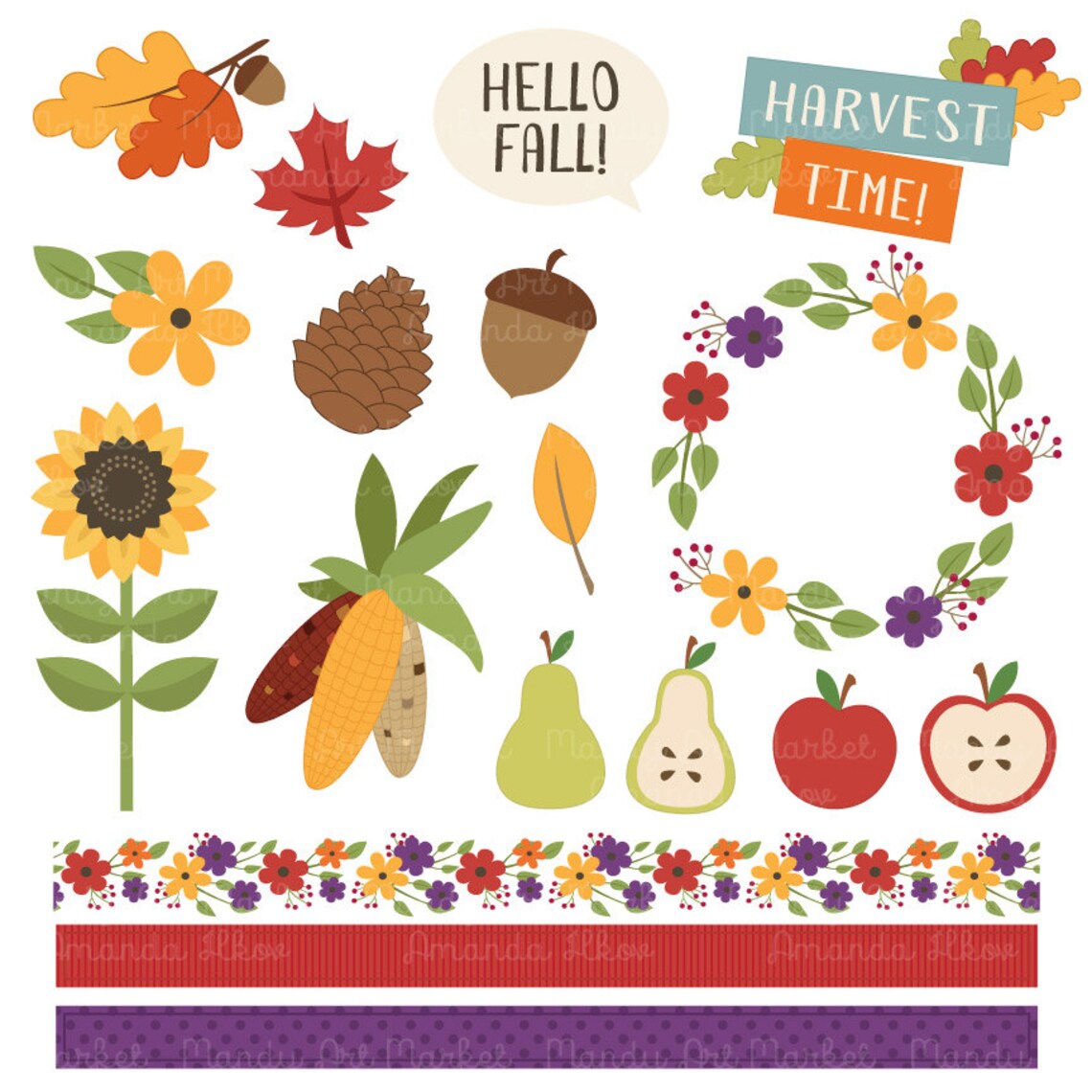 Harvest Fall Clip Art & Fall Patterns - Fall Clipart, Harvest Clipart ...