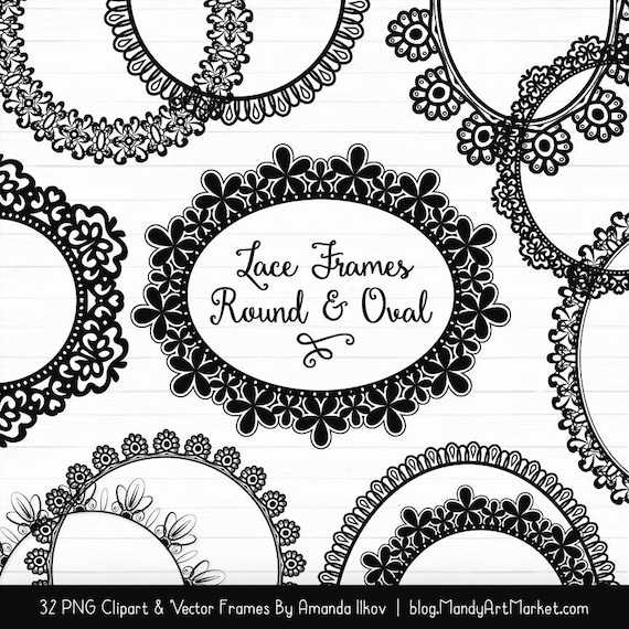 Black Lace Border Frame Black Lace Border Frame