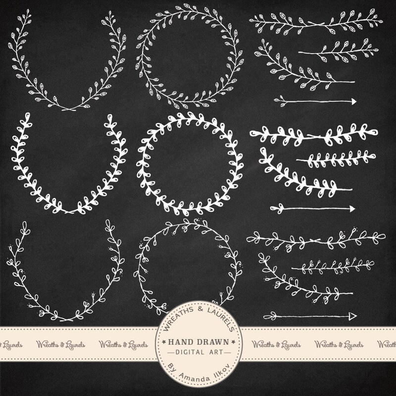 Chalkboard Clip Art - Etsy