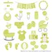 Premium Oh Baby Clipart & Vectors Set in Bamboo - Bamboo Green Baby ...