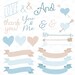 Premium Floral Clip Art & Vectors Soft Blue Wedding Clip Art, Wedding ...