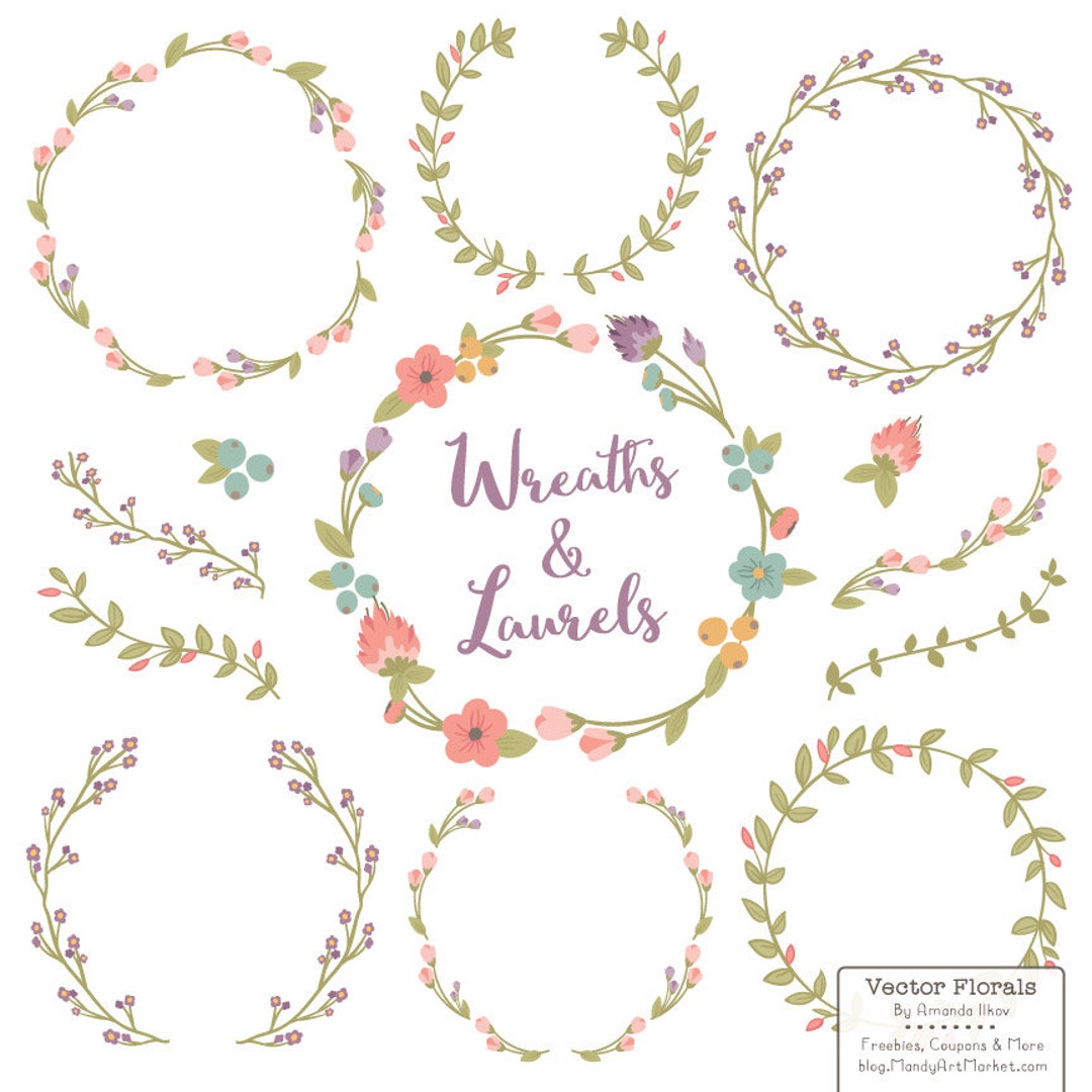 Vintage Wreath Clipart