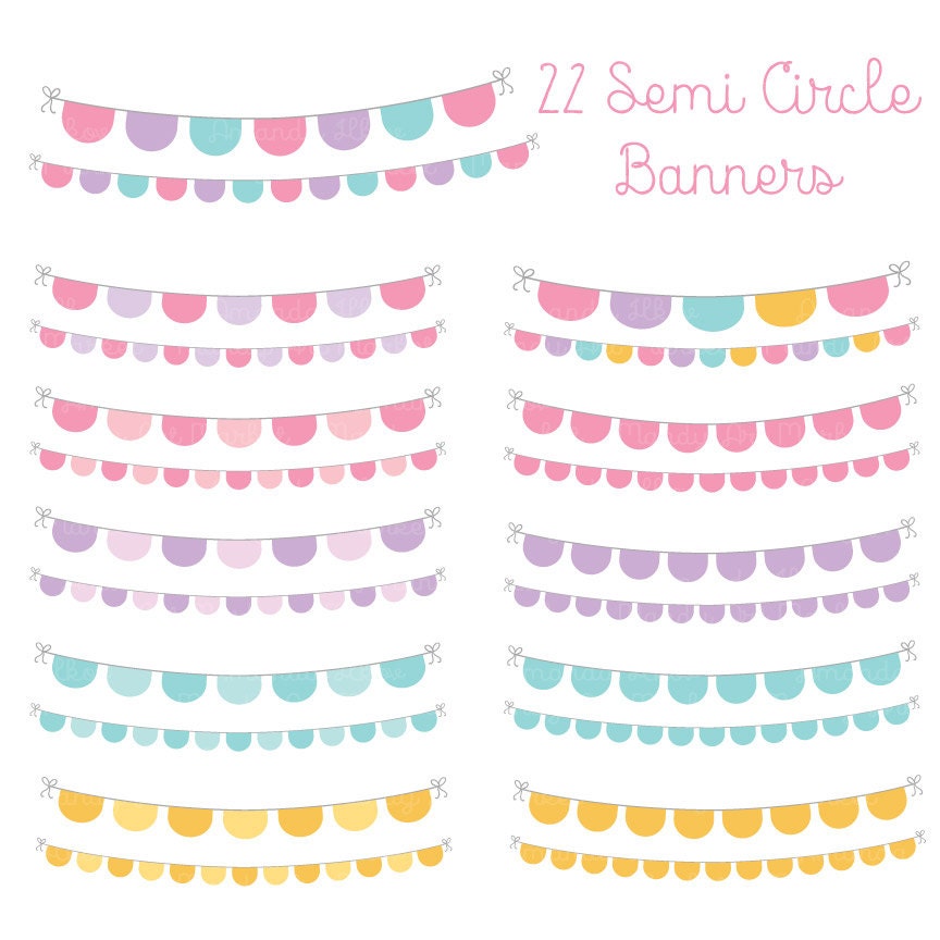 Professional Bunting Banner Clipart & Vectors in Fresh - Etsy