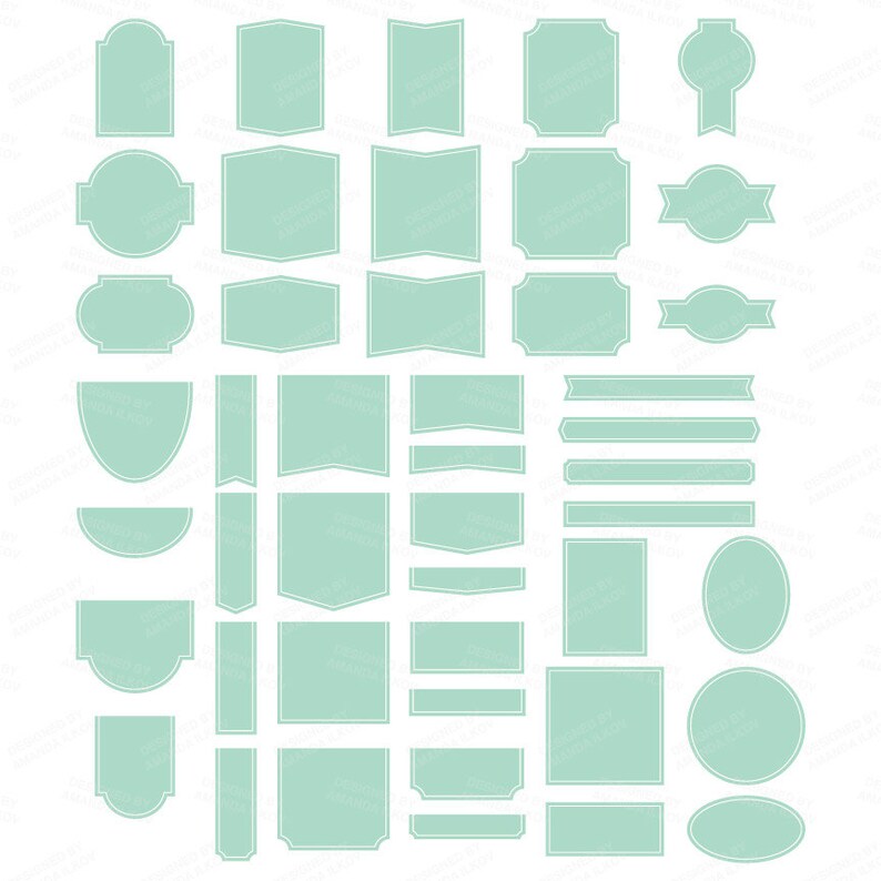 Professional Elegant Labels Mint Labels Mint Tags Digital | Etsy