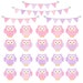 Premium Owl Clipart, Vectors & Digital Papers in Fresh Pink and Purple ...