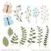 Cute Flowers Clipart in Soft Blue - Soft Blue Vector Flowers, Soft Blue ...