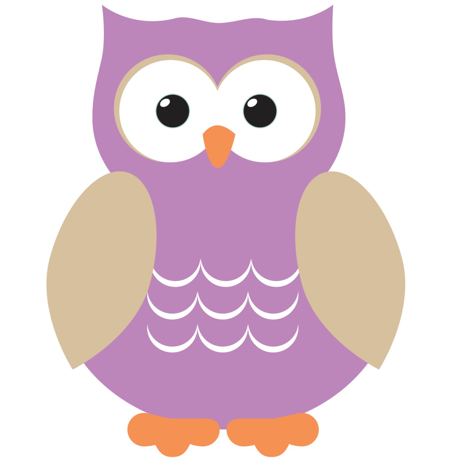 Cute Owls Clipart for Digital Scrapbooking, Crafting, Invitations, Web ...