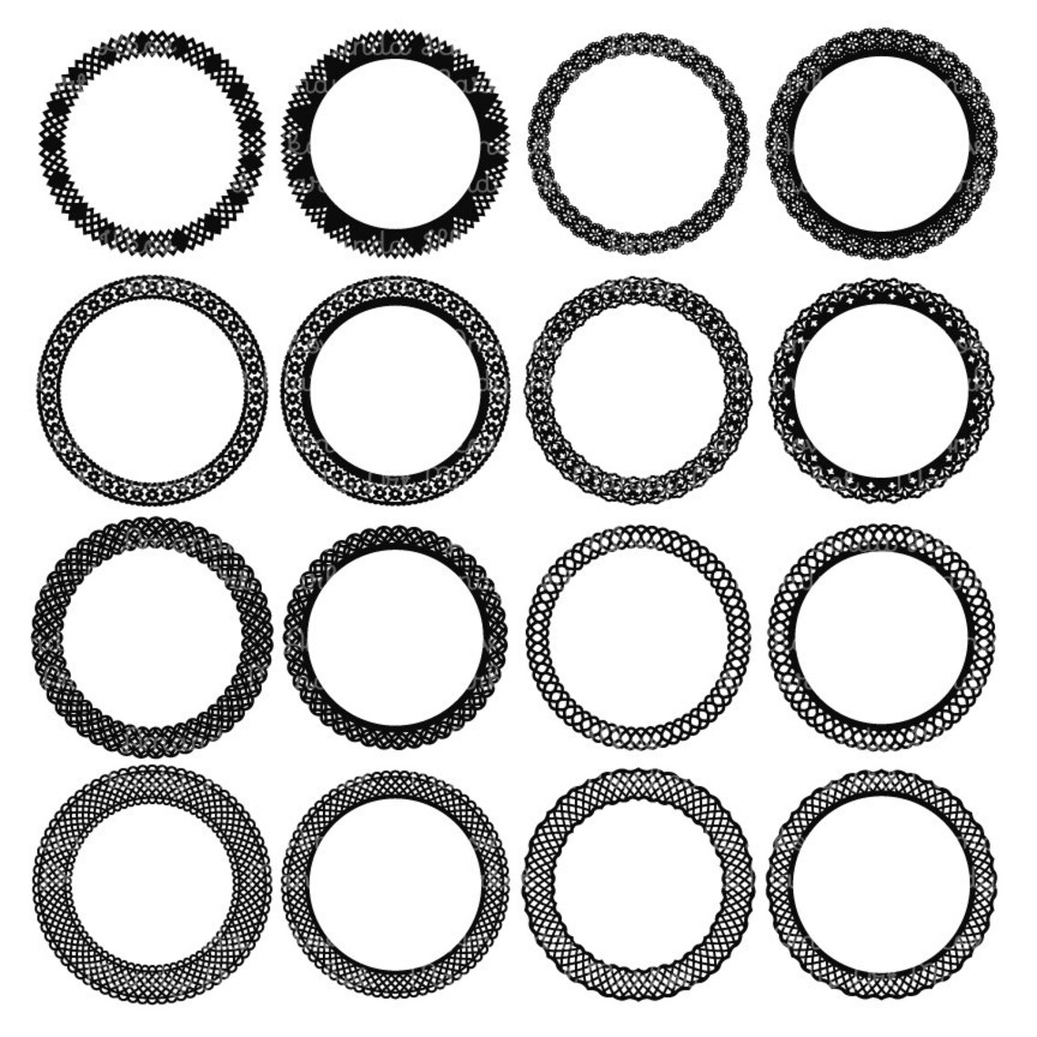 32 Premium Paper Punch Black Lace Frames Clipart & Vectors | Etsy