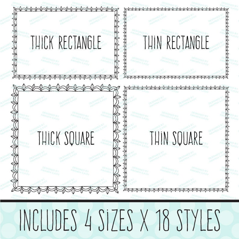 Premium Set of 72 Digital Black Lace Frames Scrapbook Frames | Etsy