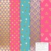 Celebrate Gold Foil Digital Papers in Crayon Box - Party Patterns ...