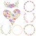 Premium Floral Clip Art & Vectors - Wildflowers Wedding Clip Art ...