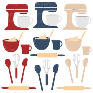 Professional Baking Clipart & Vectors in Americana Kitchen Clipart ...