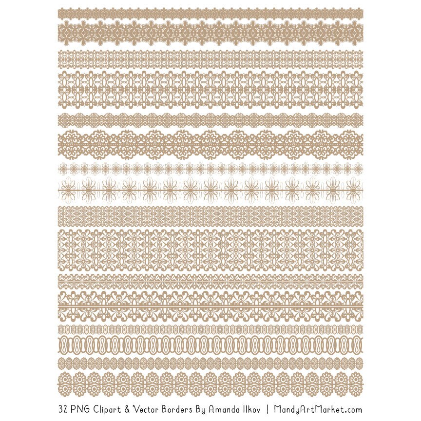 Champagne Lace Borders Clipart & Vectors - Champagne Lace Borders ...