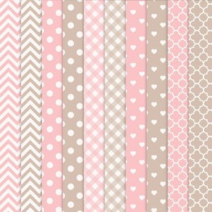 Premium Owl Clipart, Vectors & Digital Papers in Soft Pink With Tan ...