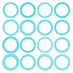 32 Premium Paper Punch Tropical Blue Lace Frames Clipart & Vectors ...