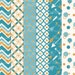 Premium Boho Gold Glitter Digital Paper in Vintage Blue - Gold Digital ...