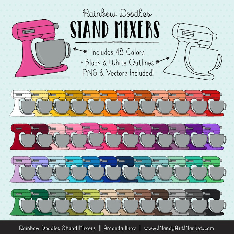 Stand Mixer Clipart - Etsy
