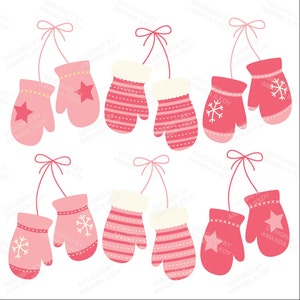 Professional Pink Mittens Clipart, Pink Mitten Clip Art, Pink Mitten ...
