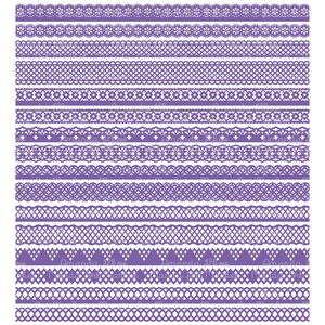 32 Premium Purple Paper Punch Lace Borders Clipart & Vectors - Purple ...