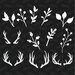Premium Chalkboard Deer Silhouettes Clipart & Vectors Deer - Etsy