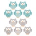 Premium Owl Clipart, Vectors & Digital Papers in Vintage Blue Vintage ...