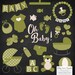 Premium Oh Baby Clipart & Vectors Set in Avocado - Avocado Green Baby ...