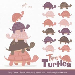 Professional Turtle Stack Clipart in Buff - Turtle Clipart, Turtle ...