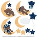Professional Navy Sleepy Bears Clipart Navy Bedtime Bears - Etsy