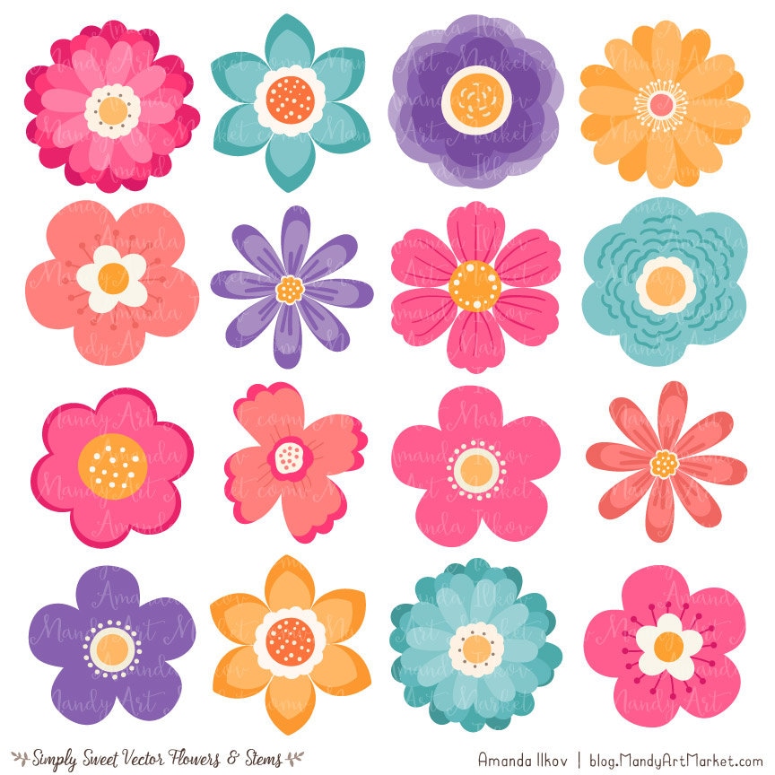 Simple Flower Clipart