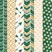 Premium Boho Gold Glitter Digital Paper in Emerald Green Gold Digital ...