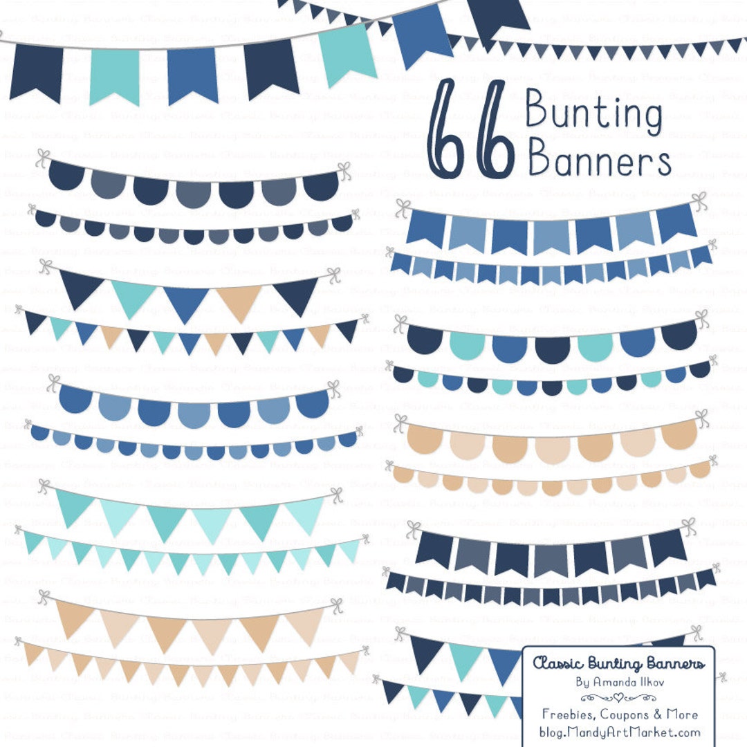 Professional Bunting Banner Clipart & Vectors in Oceana - Bunting ...