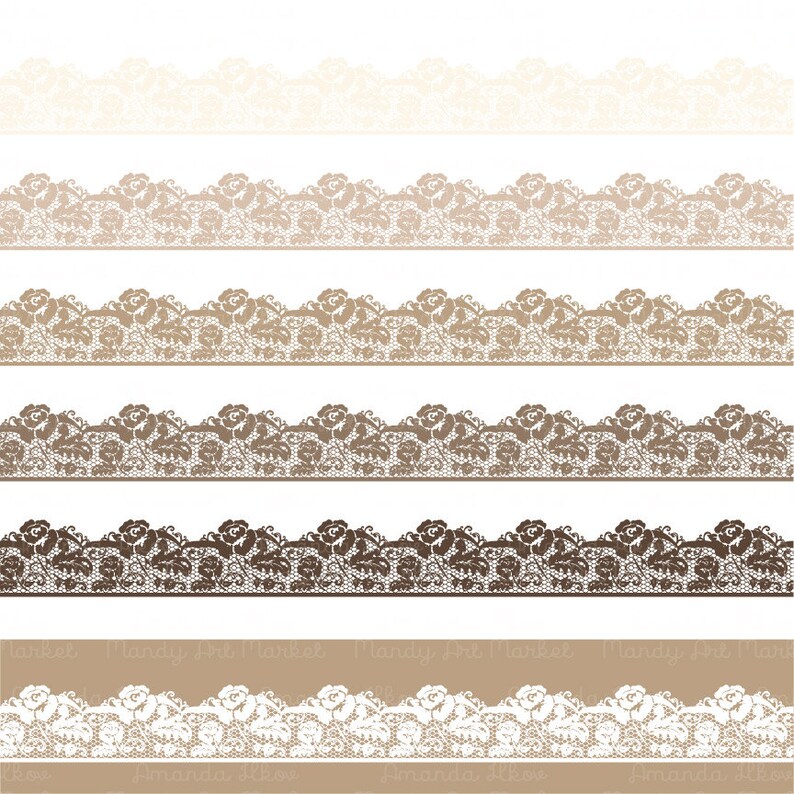 Professional Rose Lace Borders in Champagne Lace Border - Etsy