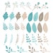 Premium Vintage Blue Flowers Clipart & Floral Vectors - Vintage Blue ...