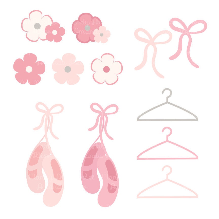 Premium Soft Pink Tutu Clip Art Pink Dress Clip Art for | Etsy