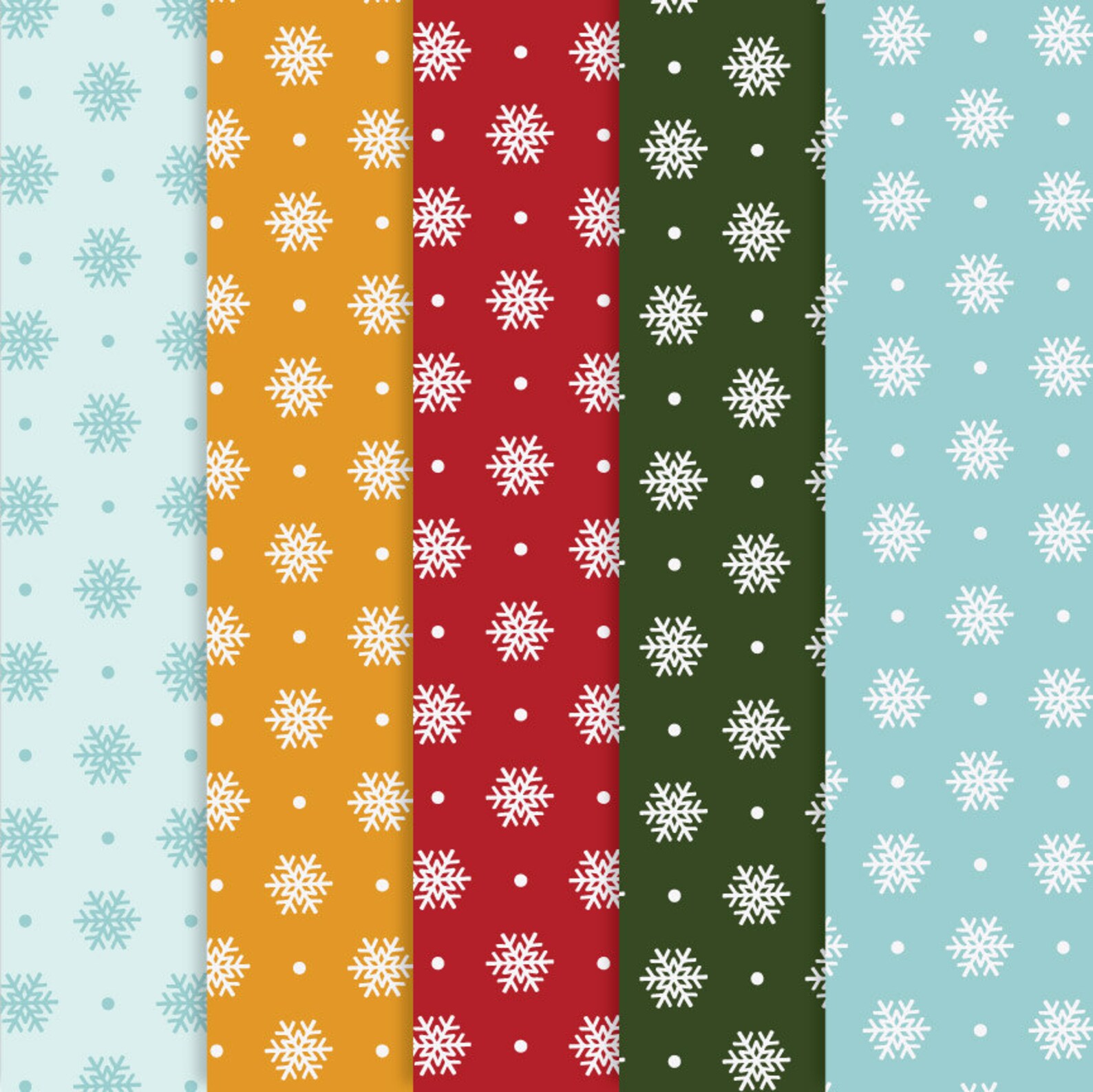 Premium Christmas Characters Clip Art & Digital Papers Set - Santa ...