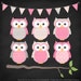 Patterned Pink Owls Clipart and Digital Papers Pink Owl Clipart, Owl ...