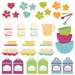 Professional Baking Clipart & Vectors in Bohemian - Kitchen Clipart ...