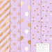 Premium Gold Foil Lavender Digital Papers - Party Patterns, Party ...
