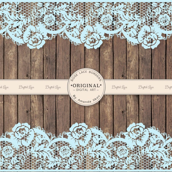 Lace Wedding Border Clip Art
