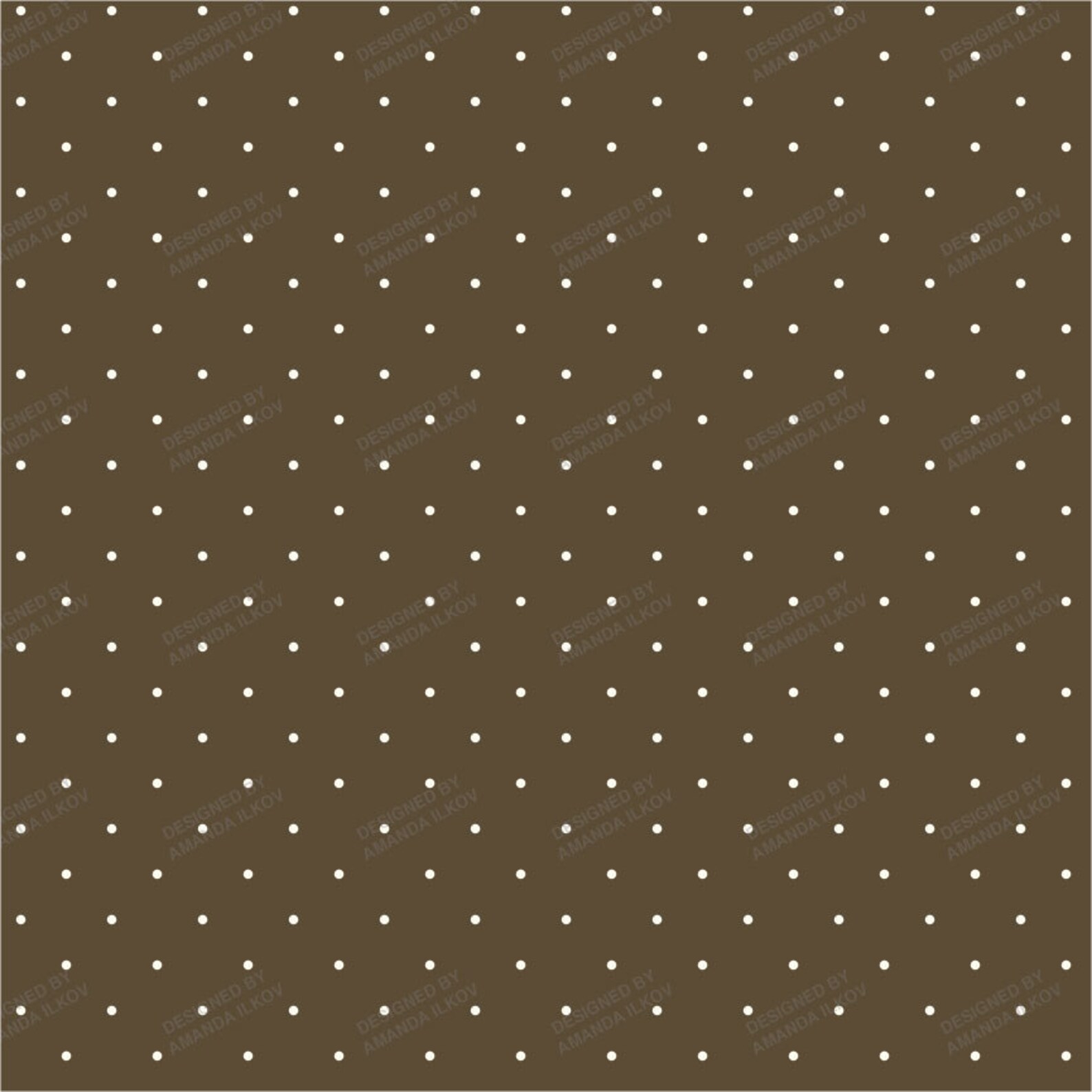 Premium Green & Brown Digital Paper Pack - Polka Dot Digital Paper ...