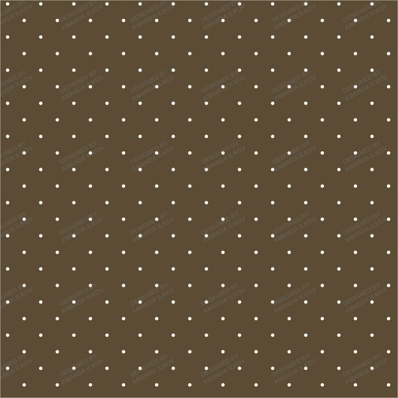 Premium Green & Brown Digital Paper Pack Polka Dot Digital - Etsy