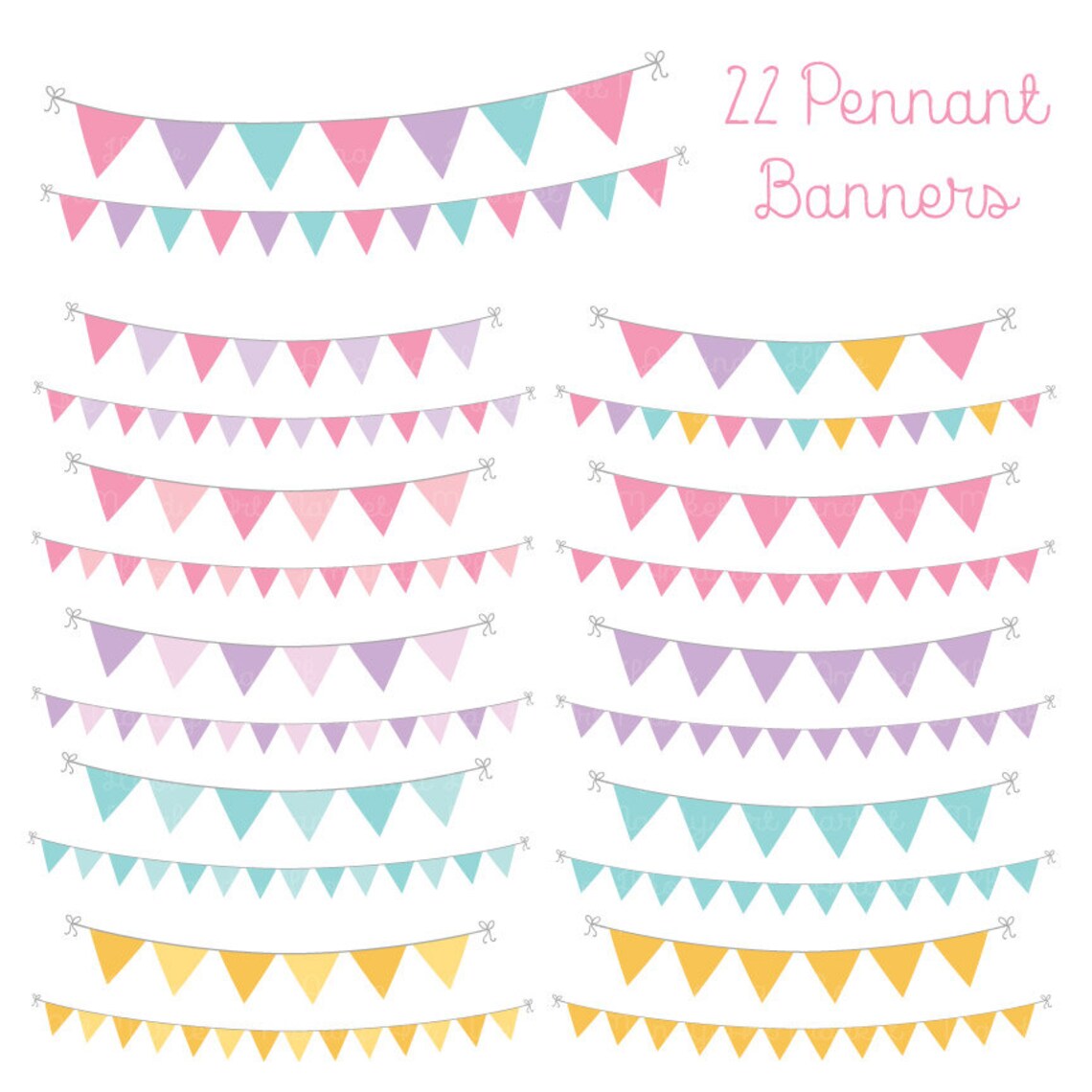Professional Bunting Banner Clipart & Vectors in Fresh - Etsy
