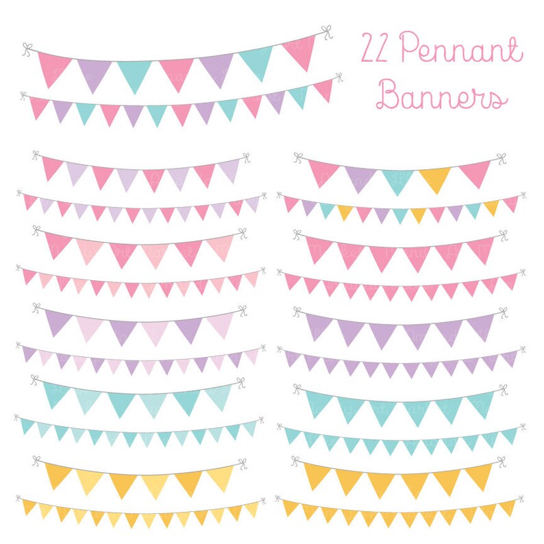 Professional Bunting Banner Clipart & Vectors in Fresh - Etsy