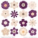 Cute Flowers Clipart in Plum Plum Vector Flowers, Plum Clipart Flowers ...