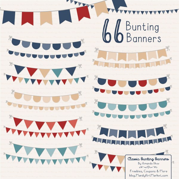 Bunting Clip Art - Etsy