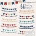 Professional Bunting Banner Clipart & Vectors in Americana - Bunting ...
