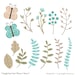 Cute Flowers Clipart in Aqua - Aqua Vector Flowers, Aqua Clipart ...
