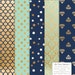 Premium Gold Foil Navy & Mint Digital Papers Party Patterns - Etsy