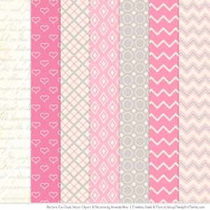 Patterned Pink Owls Clipart and Digital Papers - Pink Owl Clipart, Owl ...