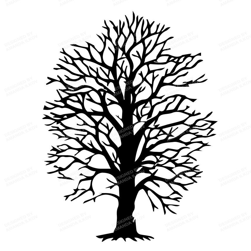 Professional Tree Branches Clip Art Tree Silhouette Clip Art | Etsy